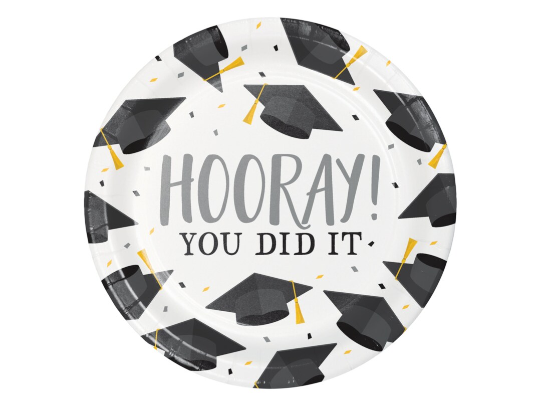Graduation Party Plates 8ct, 2024 Graduation Dessert Plates, Graduation ...