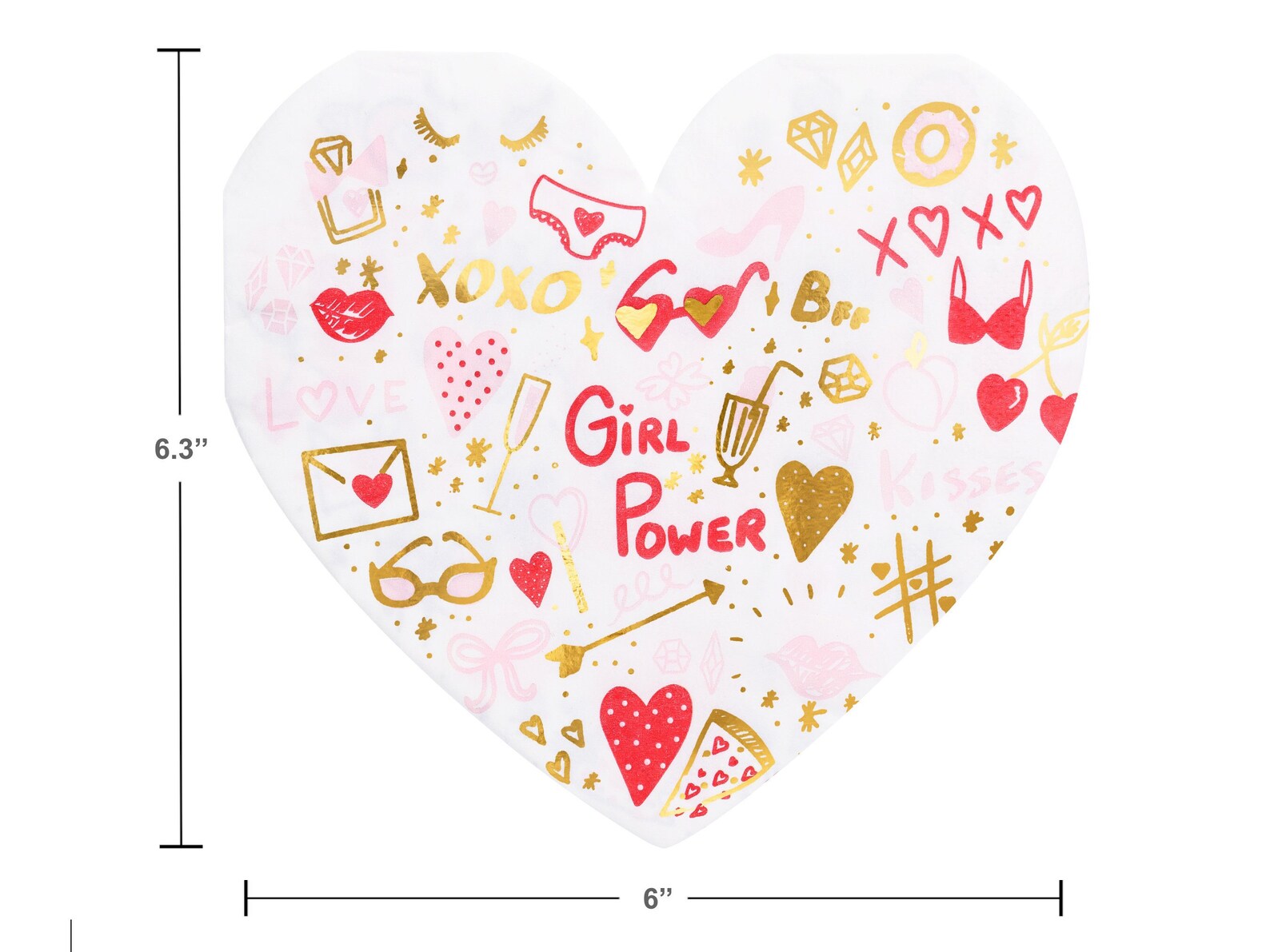Heart Shaped Valentine Napkins, Heart Napkins, Girls Night, Valentine's ...