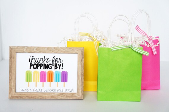 Popsicle Party Signs 4x6 Signs Popsicle Birthday Pool | Etsy