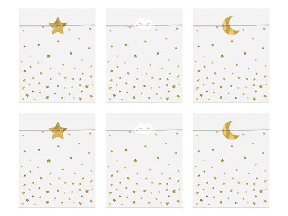 Gold Star Party Favor Bags 6ct, Star Treatbags, Goody Bags, Twinkle ...
