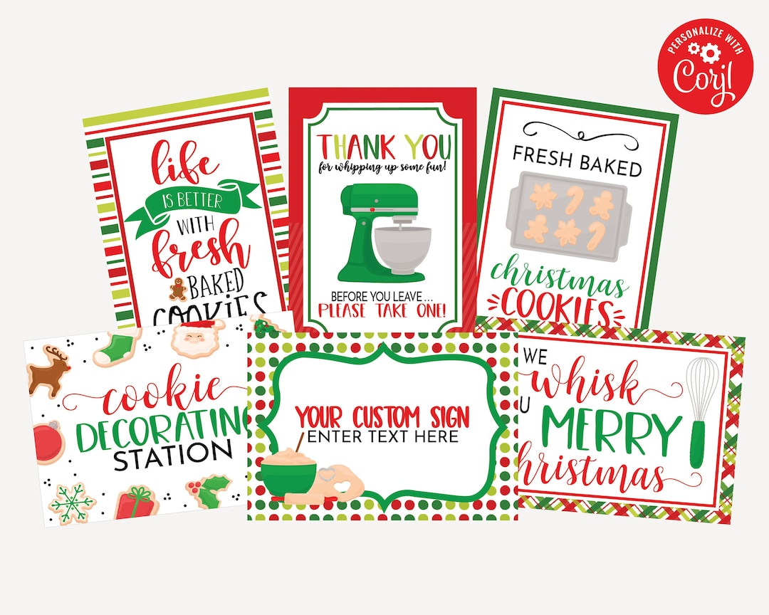 Cookie Exchange Sign Cookie Swap Party Decor Cookie Exchange - Etsy