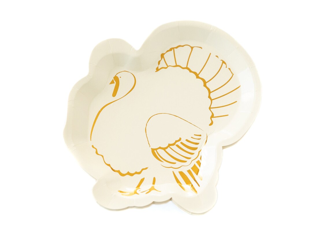 Thankgiving Turkey Shaped Plates 8ct, Turkey Plates, Thanksgiving Paper ...