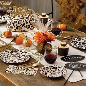 Leopard Print Cocktail Napkins Small Cheetah Print Napkins - Etsy