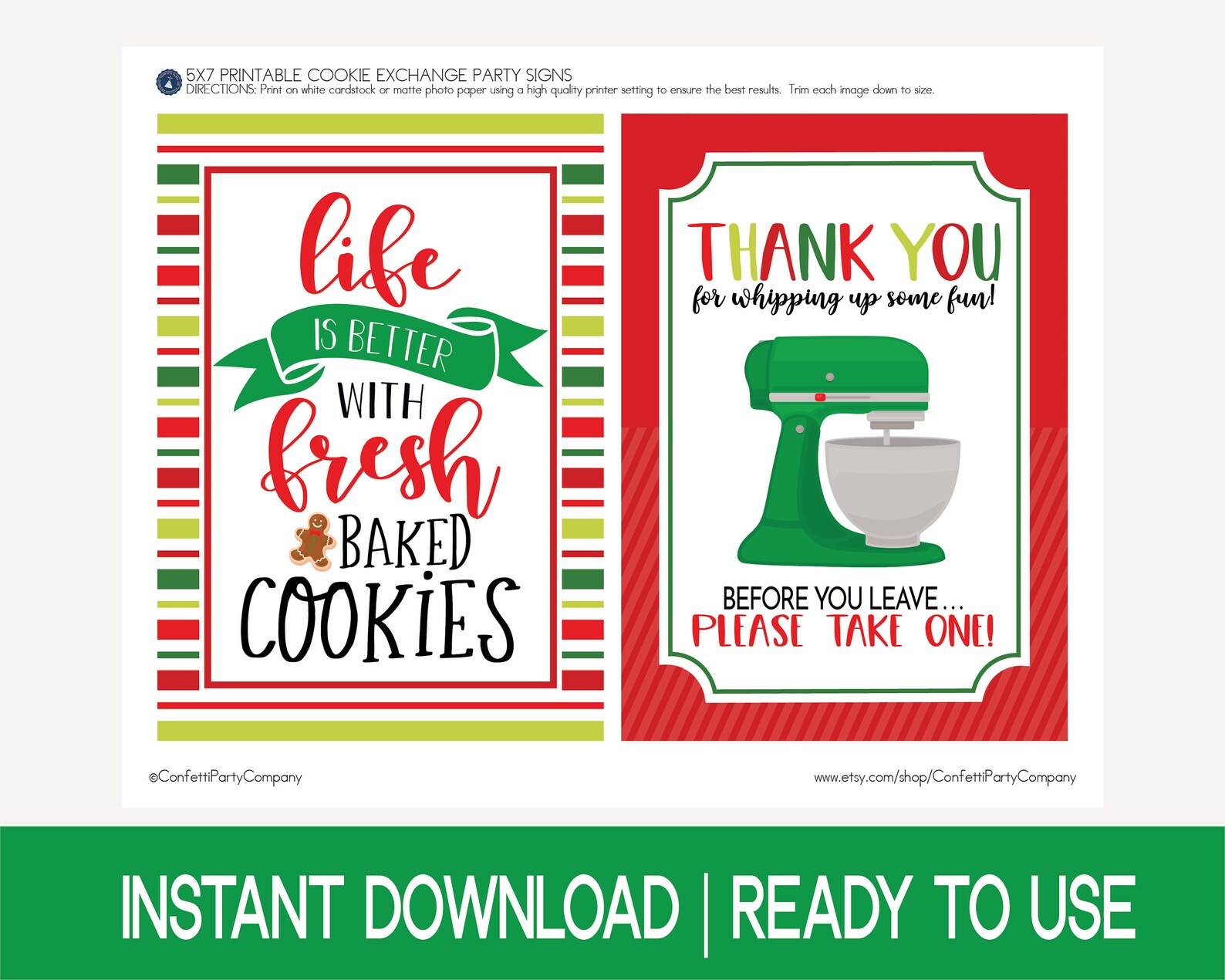 Cookie Exchange Sign Cookie Swap Party Decor Cookie Exchange | Etsy