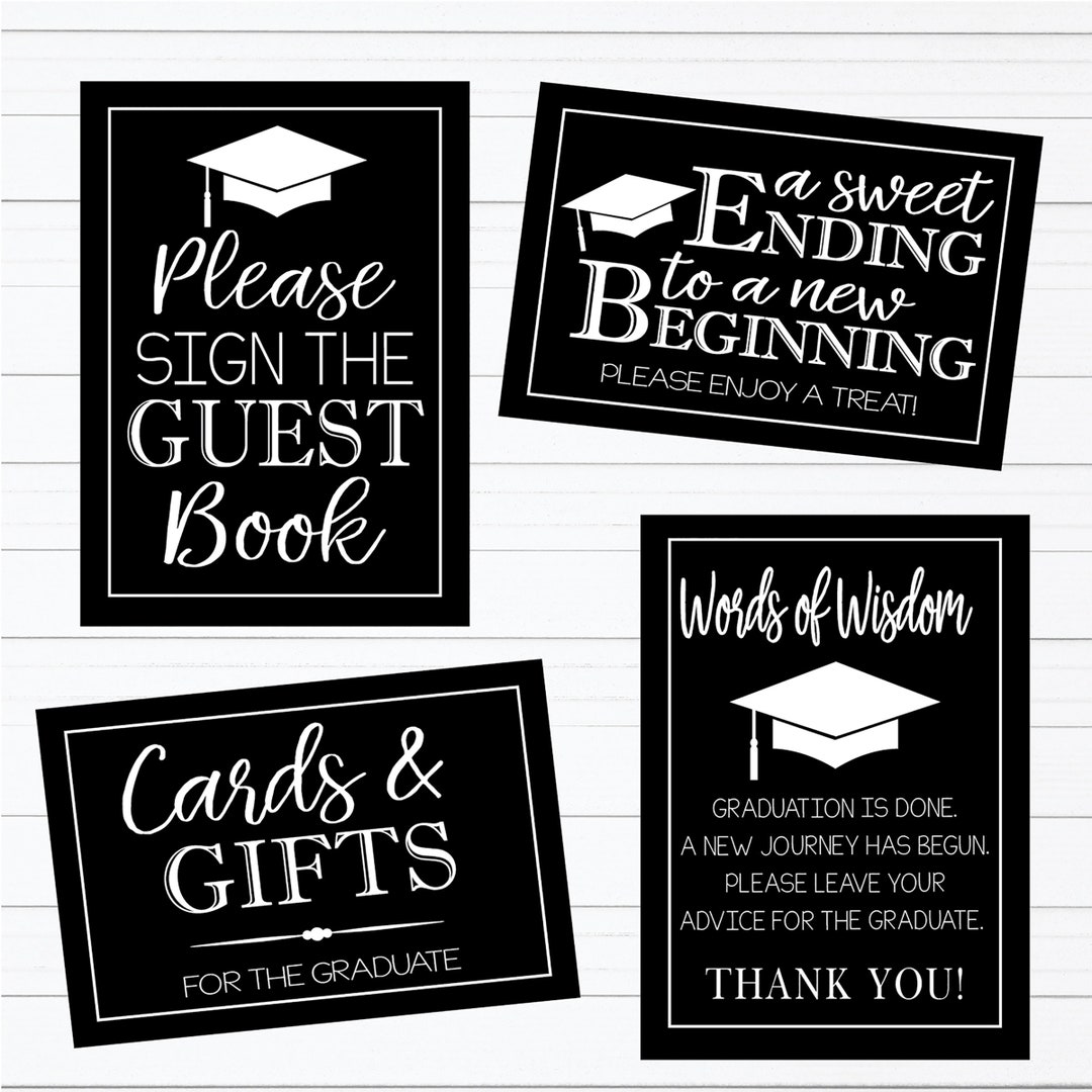 Graduation Party Signs, Graduation Signs, Graduation Party Decor, 2023 ...