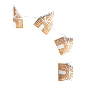 Stuffed Felt Gingerbread House Banner 6ft, Gingerbread Banner ...