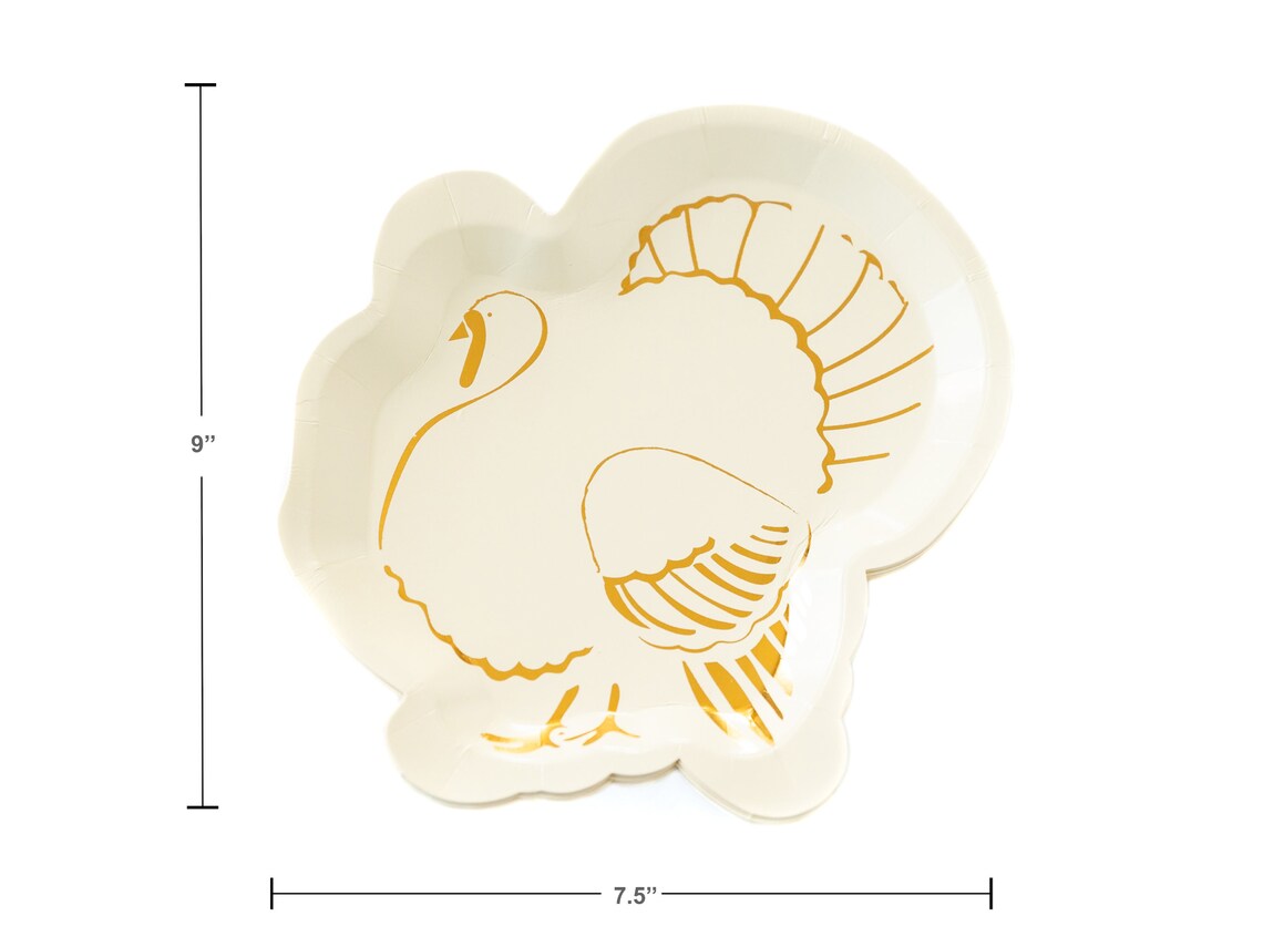 Thankgiving Turkey Shaped Plates 8ct Turkey Plates | Etsy