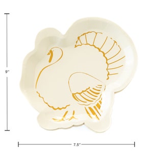 Thankgiving Turkey Shaped Plates 8ct, Turkey Plates, Thanksgiving Paper ...