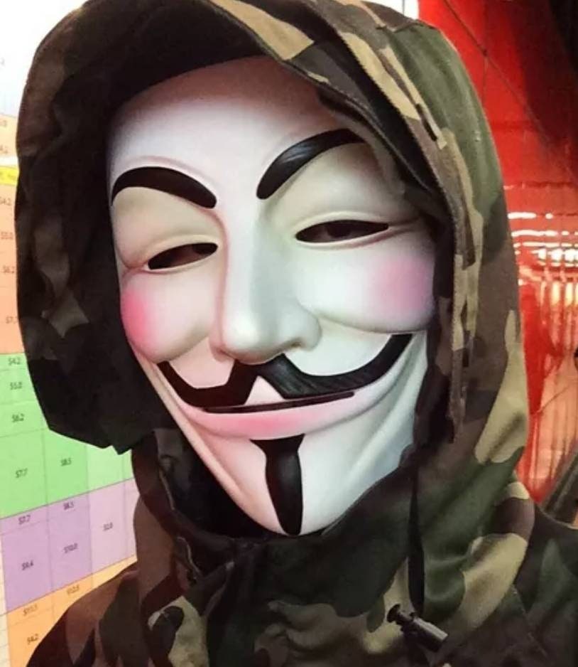 V is for VENDETTA costume mask V mask horror Halloween mask | Etsy