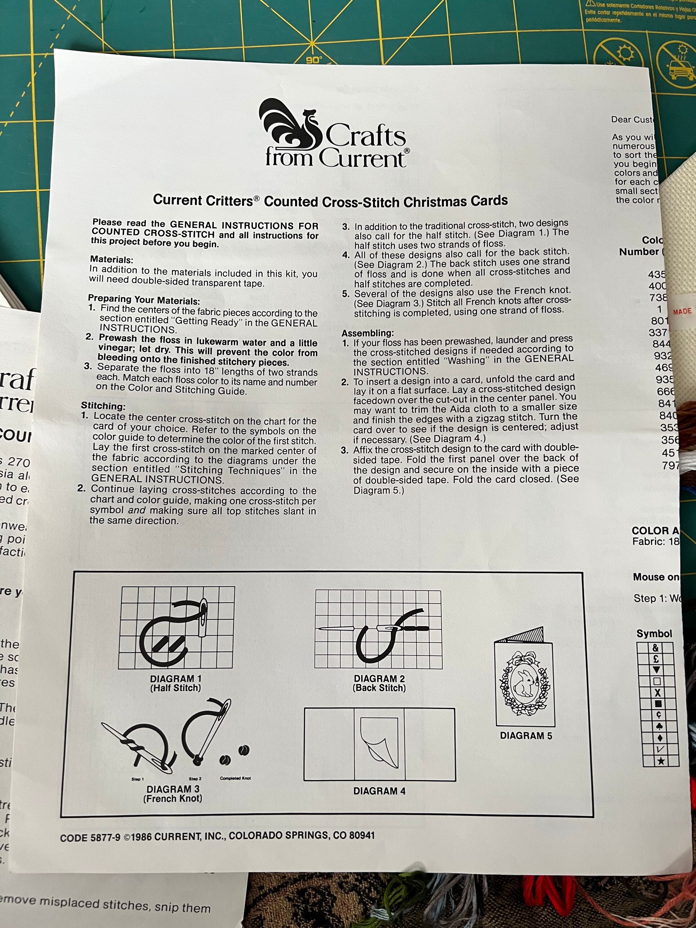 Current Critters Counted Cross Stitch Christmas Cards Kit | Etsy