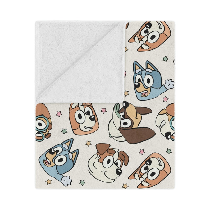 Bluey and Friends Pink Kids Blanket - Etsy
