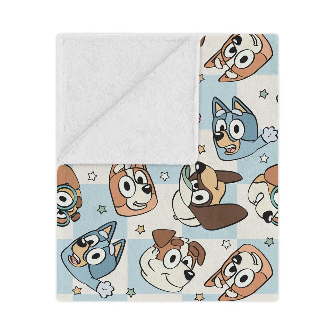 Bluey and Friends Checker Kids Blanket - Etsy Canada