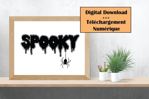 Halloween Digital Download Spooky Fall October Spooky - Etsy