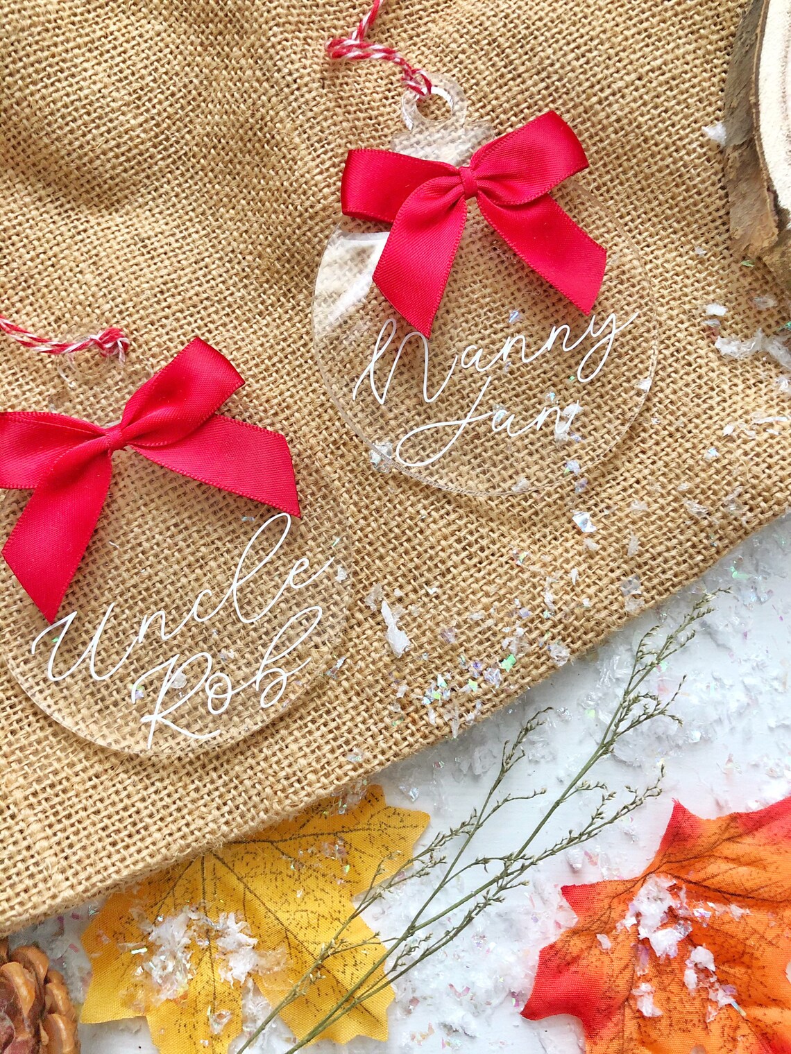 Personalised Christmas Bauble Tree Decoration Custom - Etsy UK