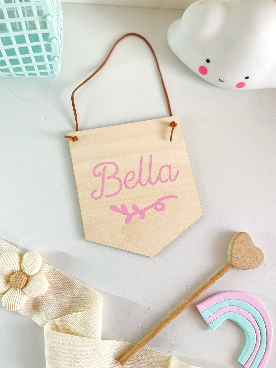 Personalised Name Flag, Custom Signs, Kids Room Sign, Personalised Name ...