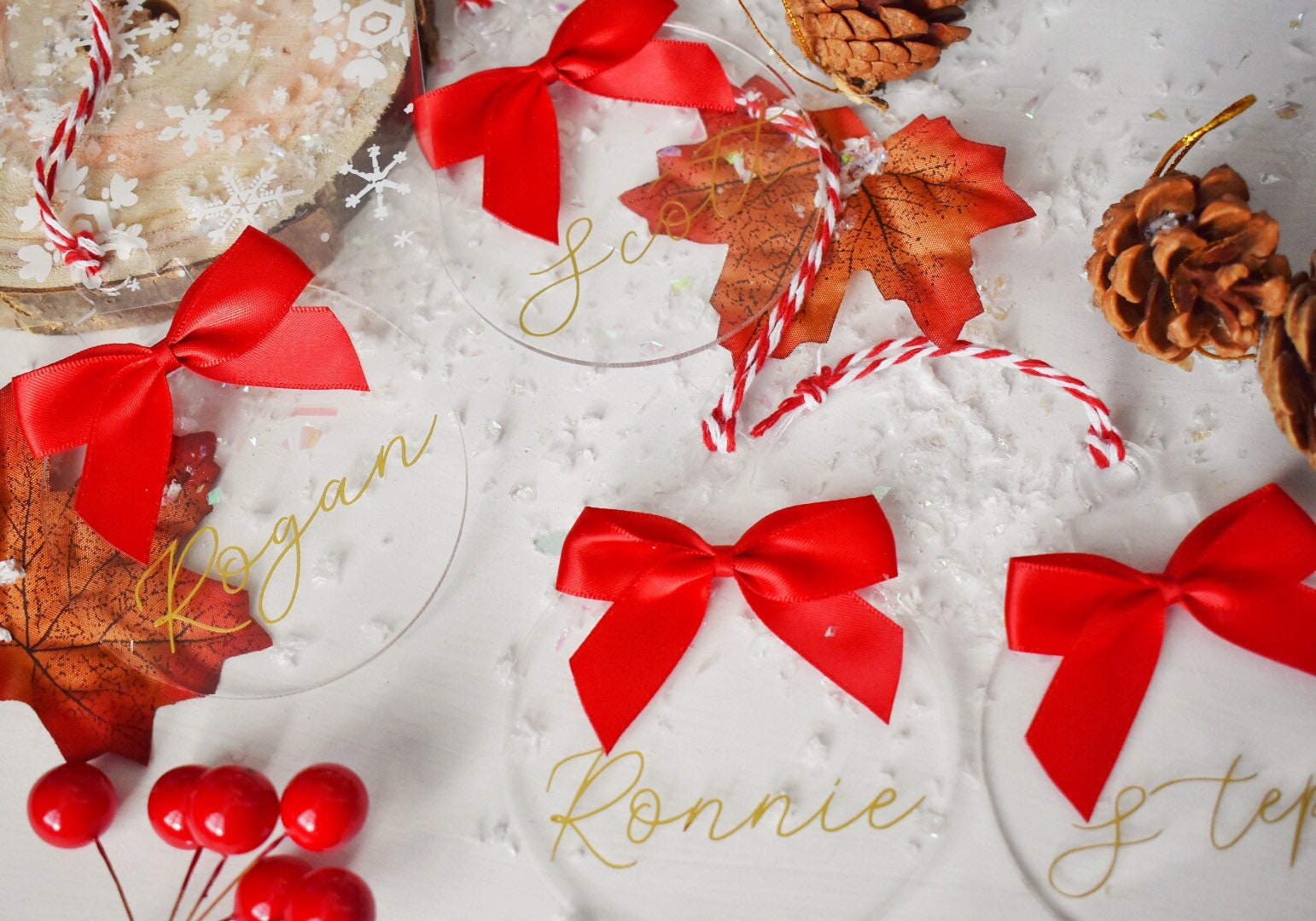 Personalised Christmas Bauble Tree Decoration Custom - Etsy UK