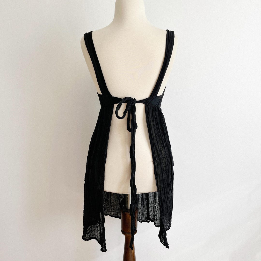 Striped Apron Dress/tunic - Etsy