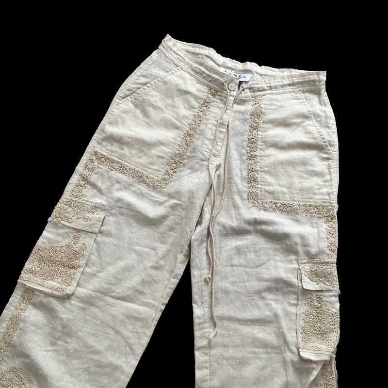 Embroidered Pants - Etsy