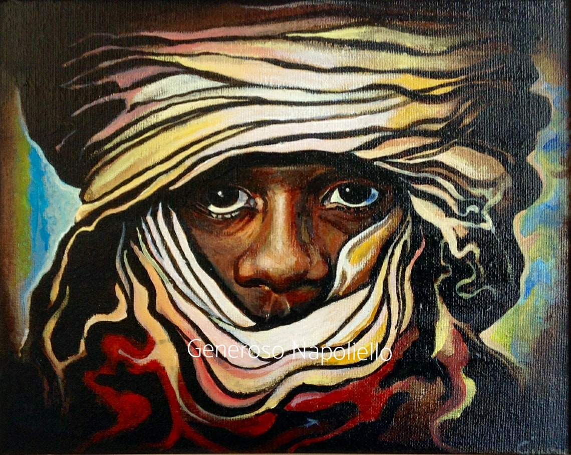 Berber Man 2 Limited Edition PRINT of Original Painting by Generoso ...