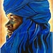 Berber Man Blue Limited Edition PRINT of Original Painting by Generoso ...