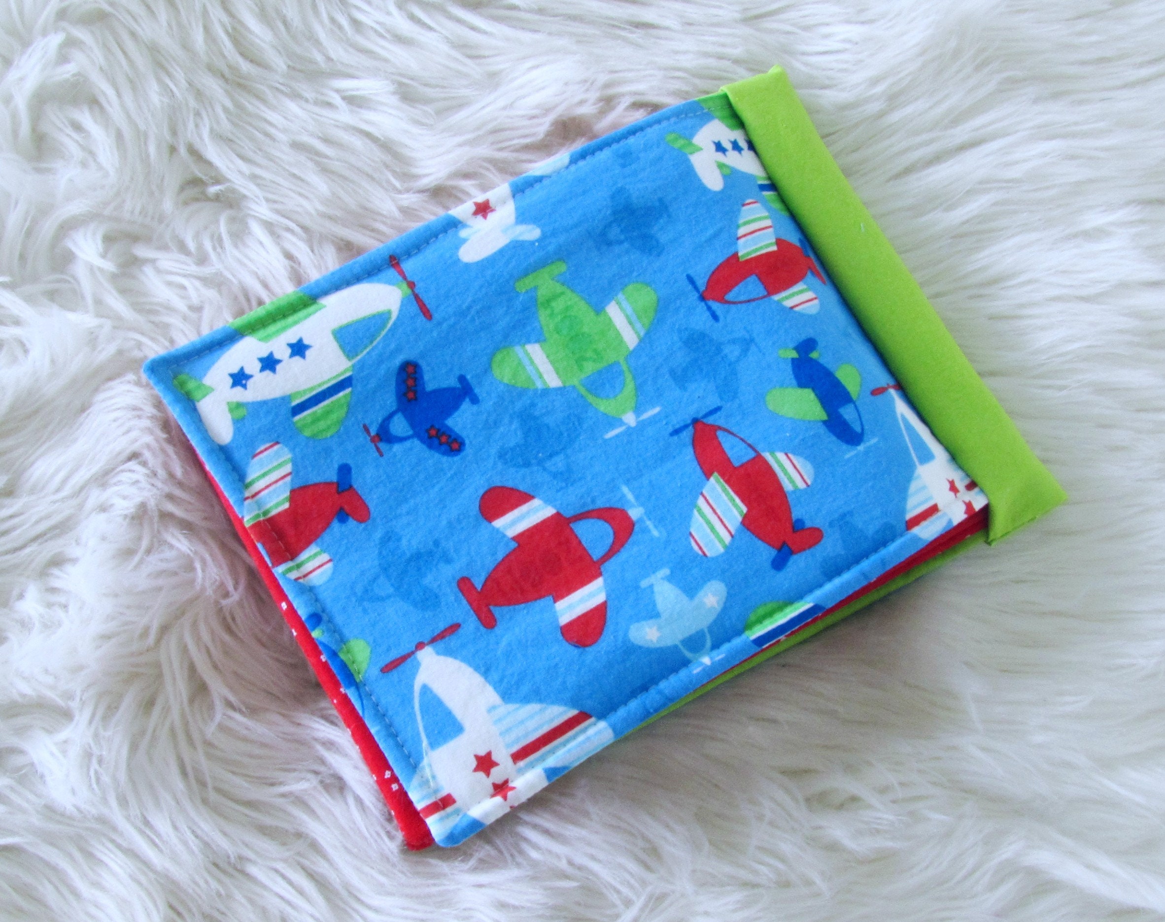 Personalized Plane Boy Fabric Photo Album - Etsy