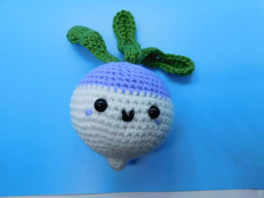 Kawaii Crochet Turnip Plush, Room Decor - Etsy