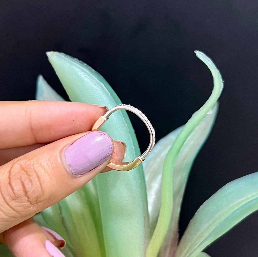 Round Designer Diamond Wedding Band, Timeless Tiff Lock Ring, Symbol of ...