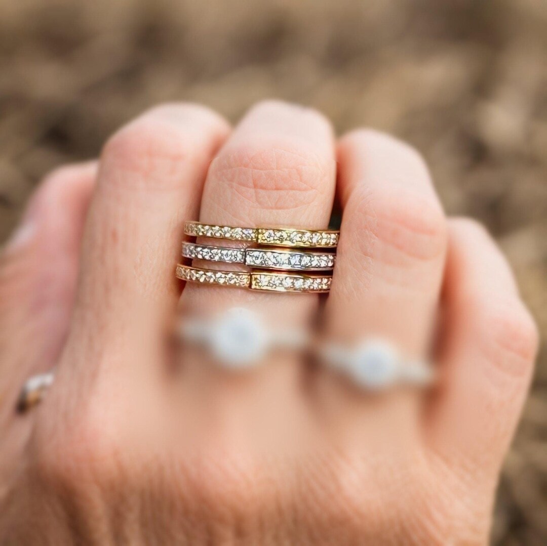 Timeless Tiff Lock Ring, Lab Grown Lock Wedding Band, 14K Gold U Lock ...