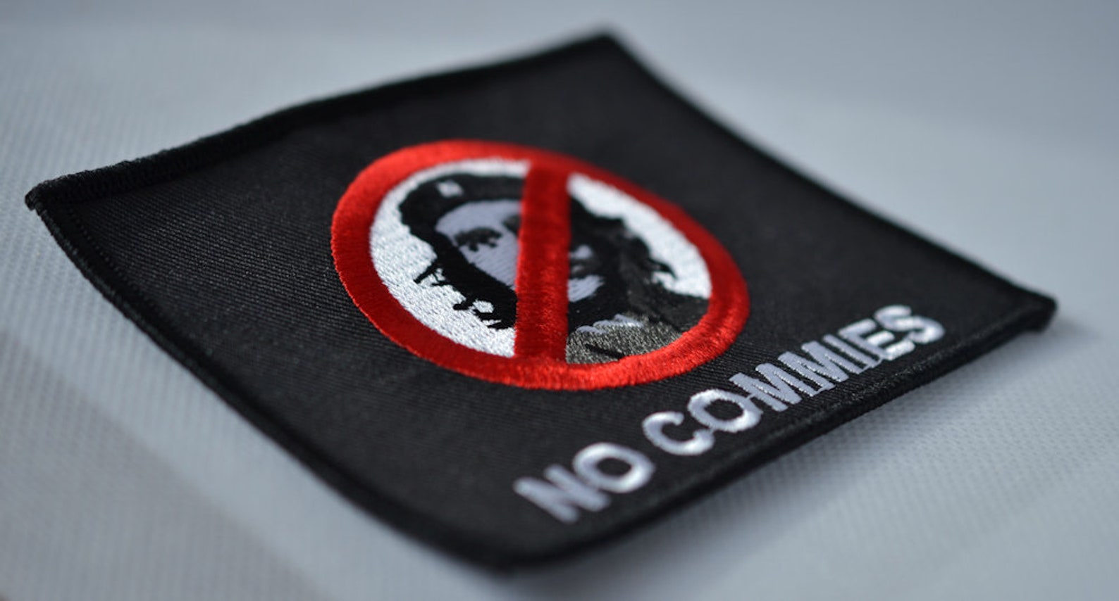 No Commies, Anti-communist Che Guevara Cuban Embroidered Patch, Against ...
