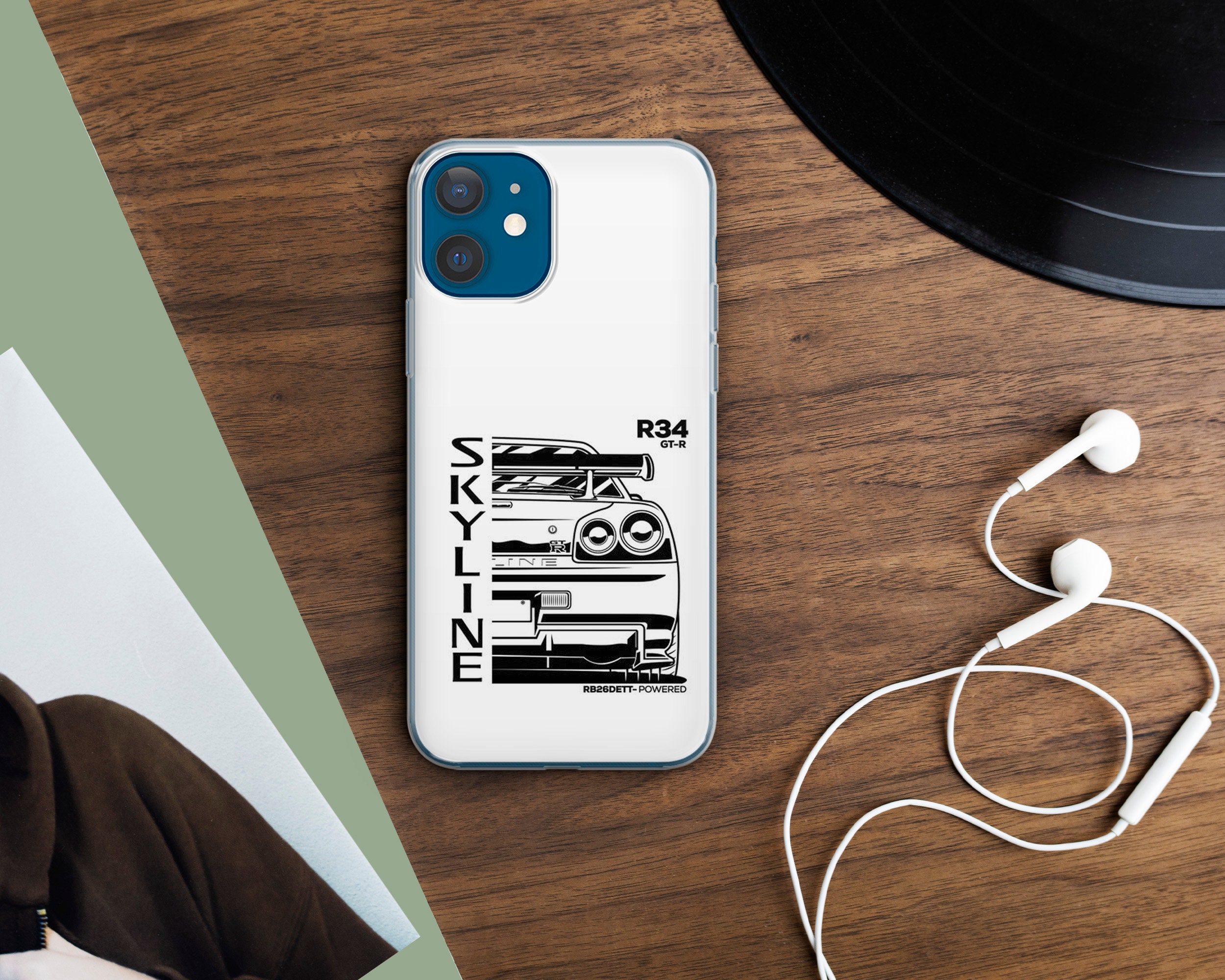 Nissan Skyline R34 JDM Phone Case, Racing Car Art - Etsy