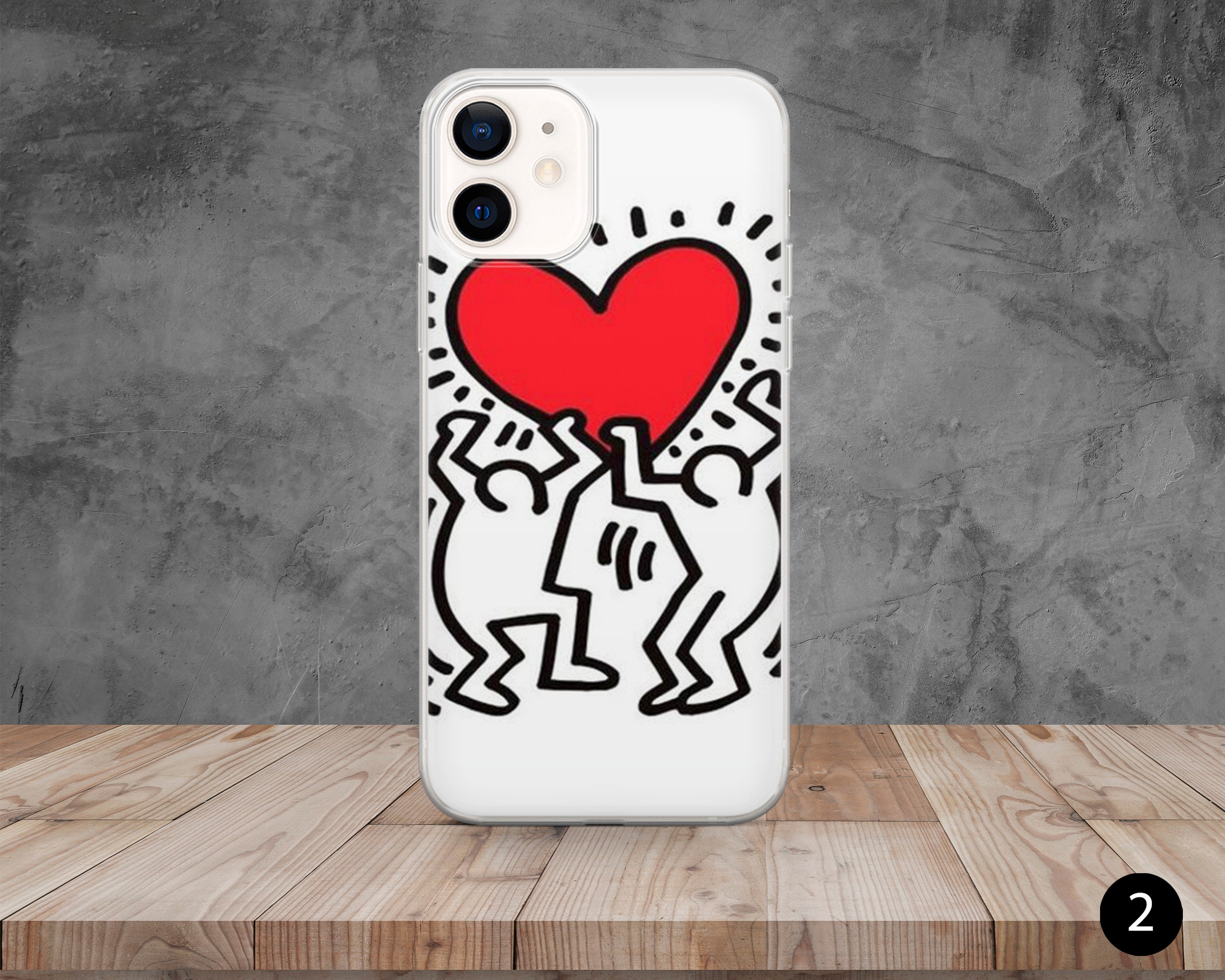 Keith Haring Art Phone Case, Abstract Cover for iPhone 13, Xs, Xr, 11 ...