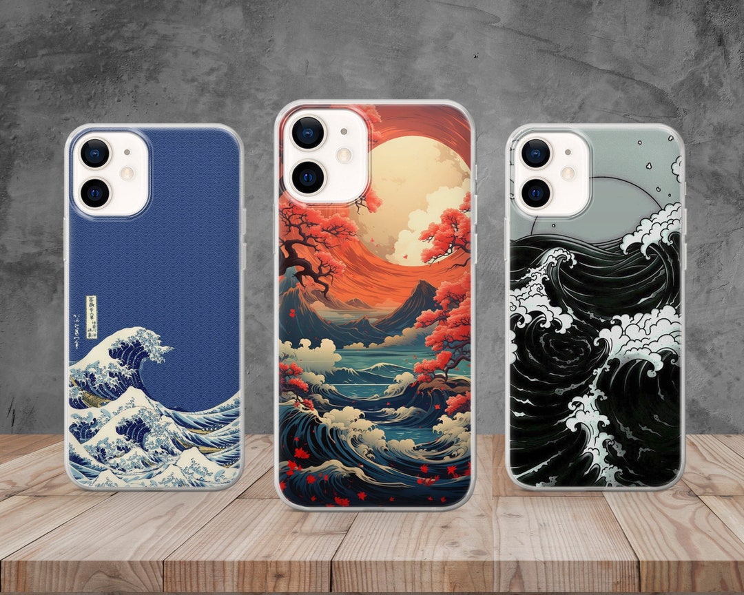 Lo-fi Japanese Wave, Kanagawa Wave Phone Case for iPhone 15 14 13 Pro ...