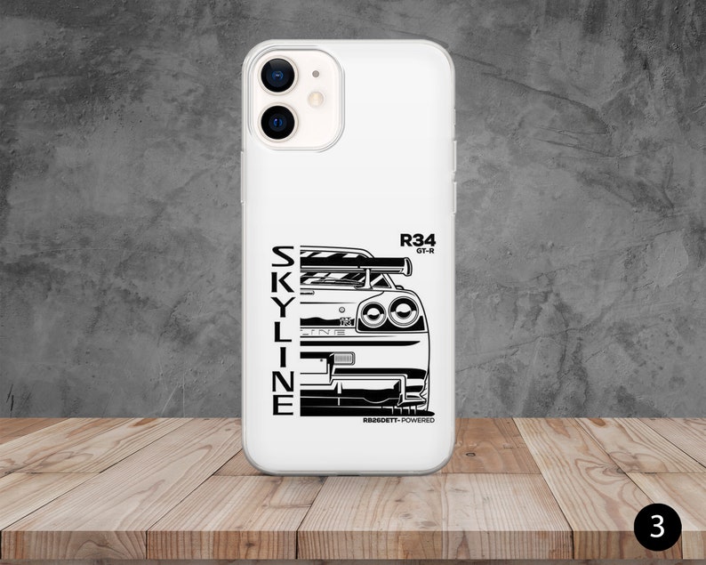 Nissan Skyline R34 JDM Phone Case, Racing Car Art - Etsy