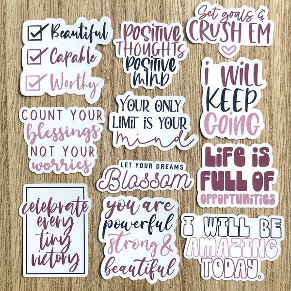 Quote Stickers - Etsy