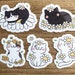 Cute Vinyl Cat Stickers Laptop Stickers Glossy Sticker Pack - Etsy