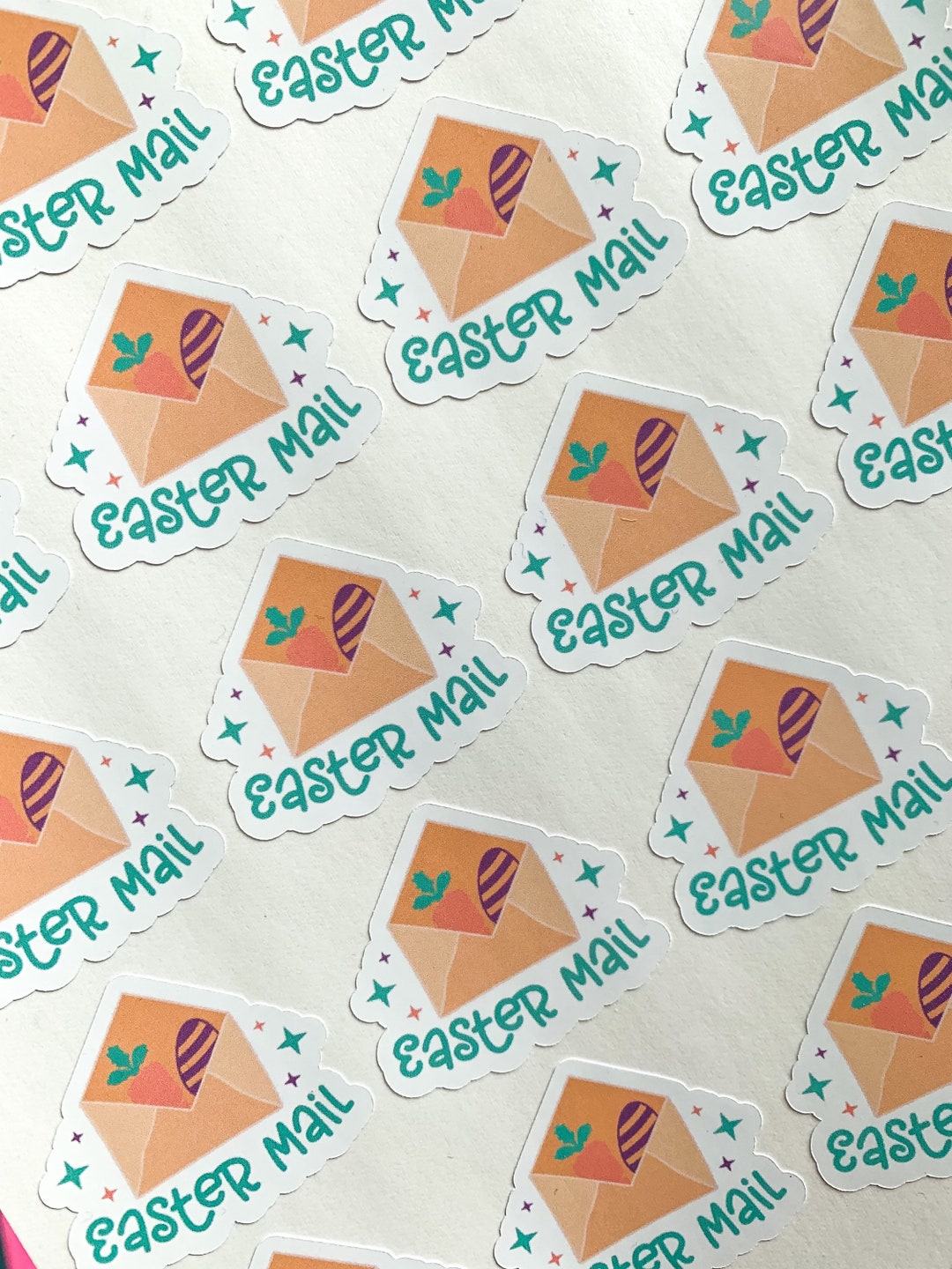 Easter Mail, Happy Easter Stickers, Easter Uk, Packaging Stickers ...