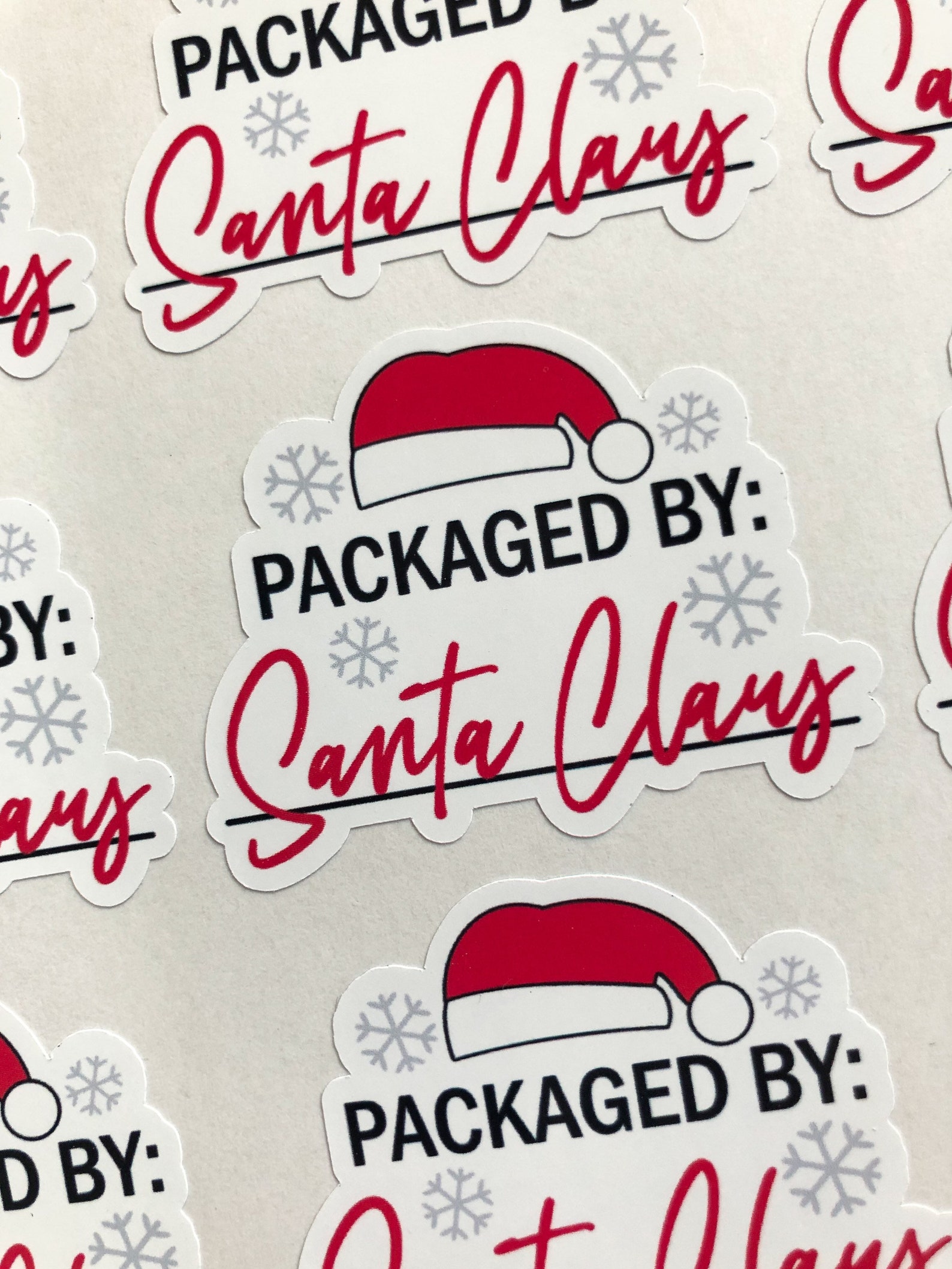 15 Santa Christmas Stickers, From Santa Labels, Packaged by Santa, Xmas ...
