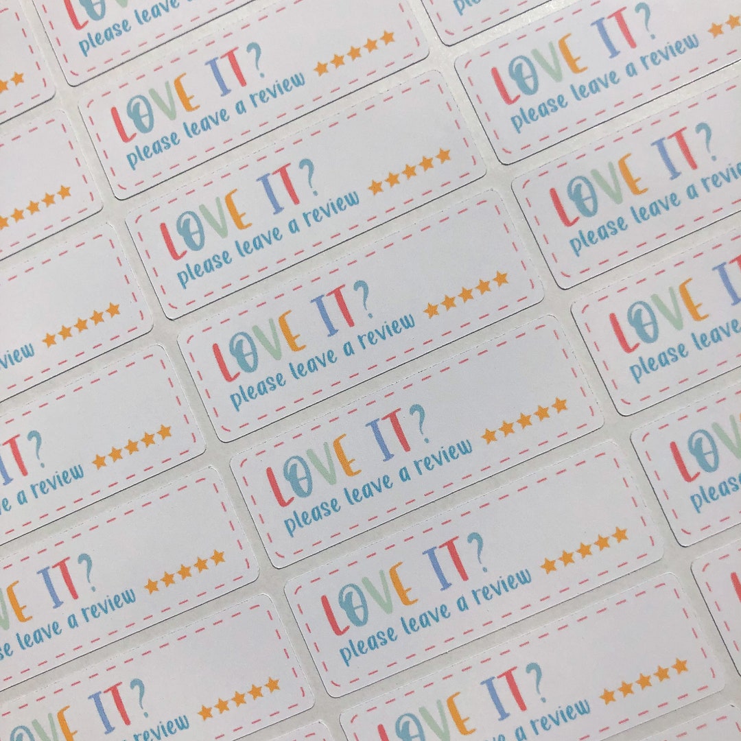 Review Stickers X36, Small Business Sticker Sheet, Entrepreneur Labels ...