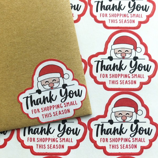 Christmas Business Stickers - Etsy