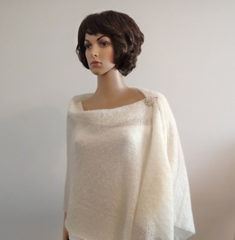 Wedding Scarf Knit Shawl Bridal White Shawl Cream Ivory Scarf Bridal ...