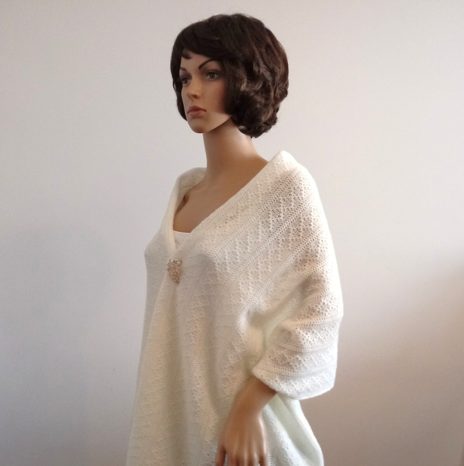 Wedding Shawl Bridal White Stole Cream Ivory Scarf Bridesmaid Wrap ...