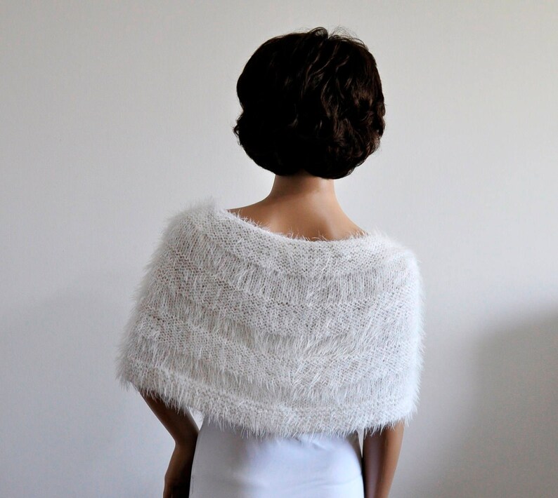 Bridal Cape White Capelet Bridesmaid Accessories Satin Ribbon - Etsy