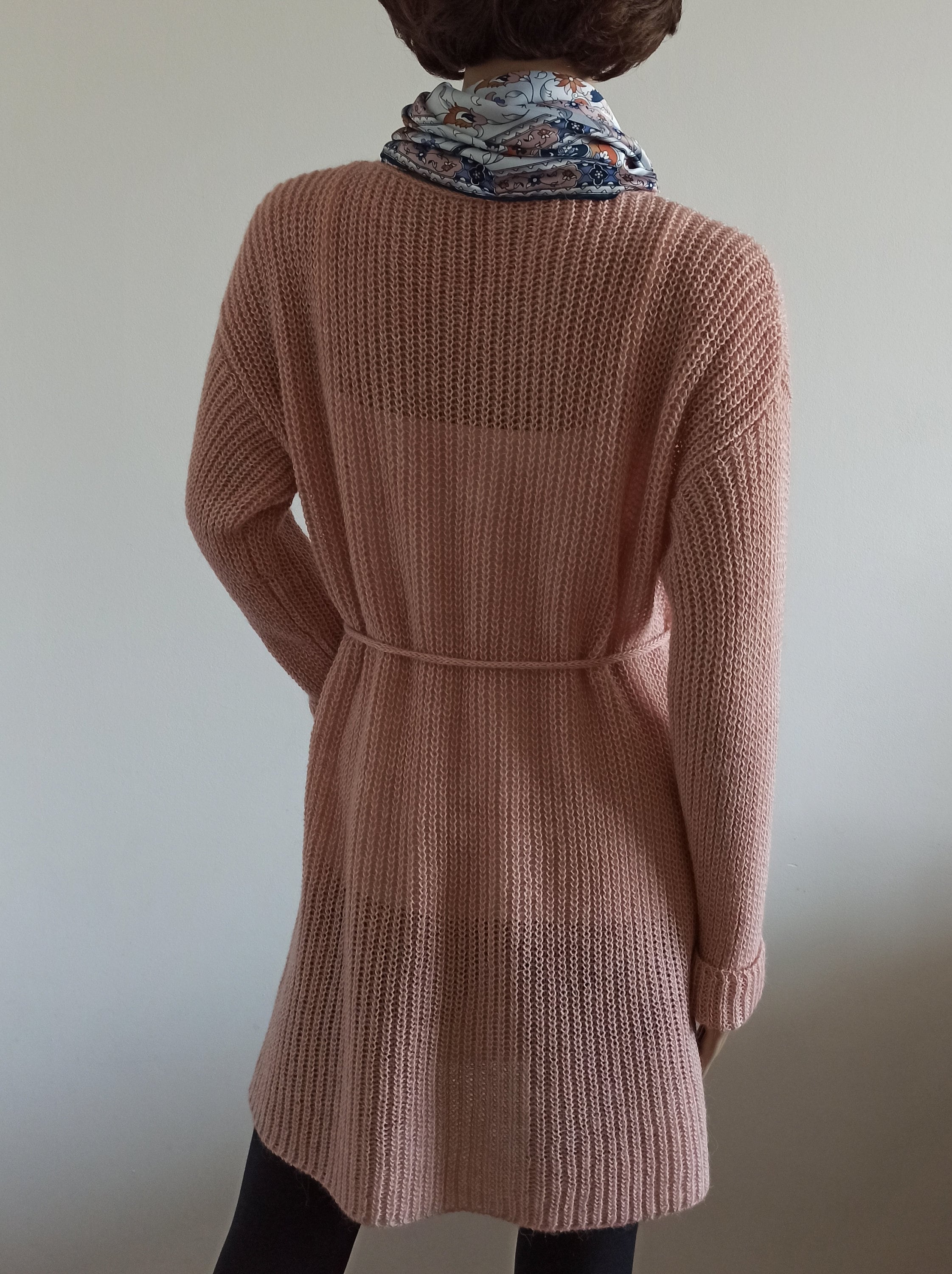 Wool Cardigan Thin Jacket With Long Sleeves Transitional Clothing Cozy ...