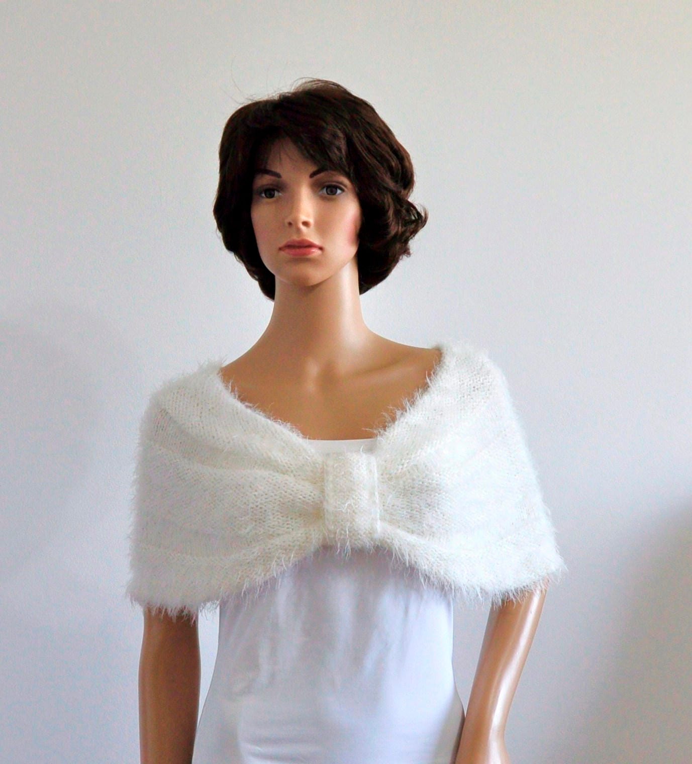 Bridal White Capelet Wrap Beige Wedding Bridesmaid Shawl Cape - Etsy