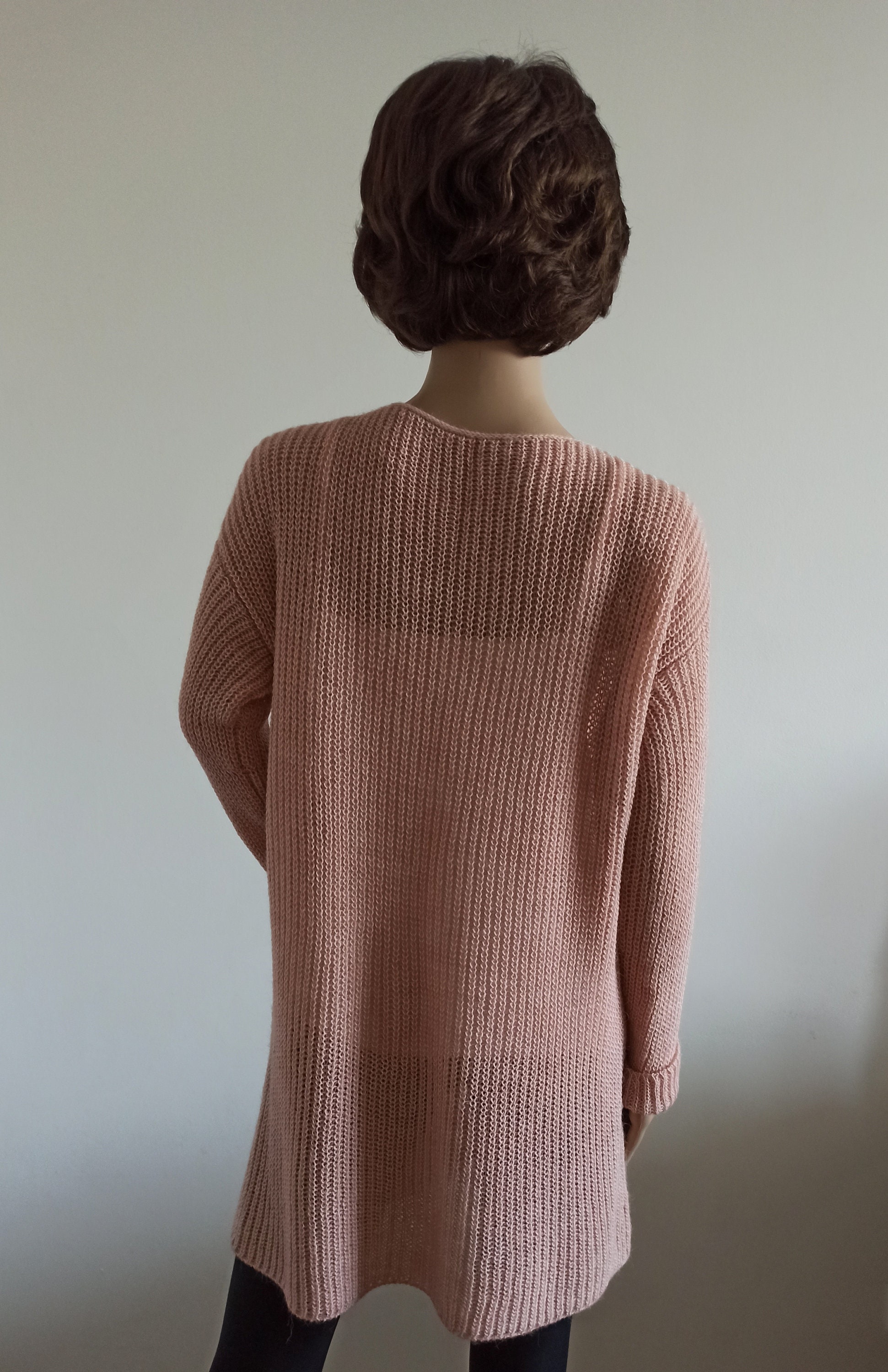 Wool Cardigan Thin Jacket With Long Sleeves Transitional Clothing Cozy ...