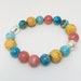 Blue Opal Thulite and Santo Palo Beaded Bracelet With 925 - Etsy