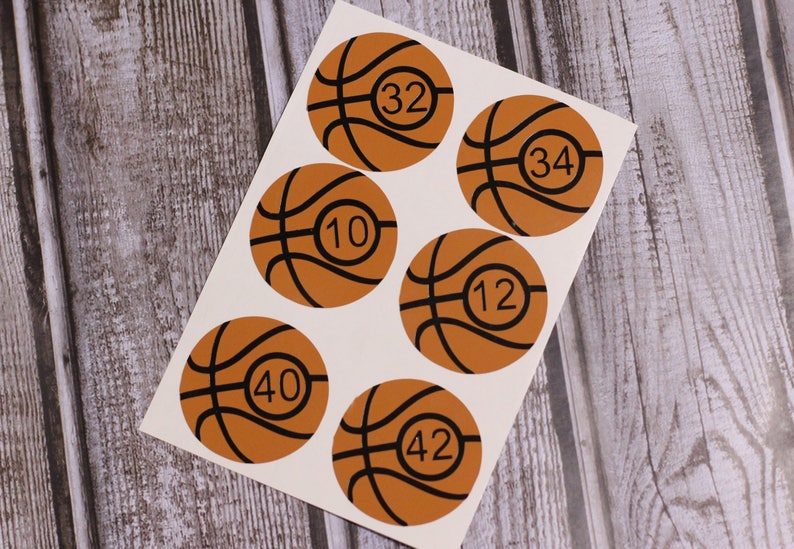 Basketball Decal // Basketball Stickers // Basketball Team - Etsy
