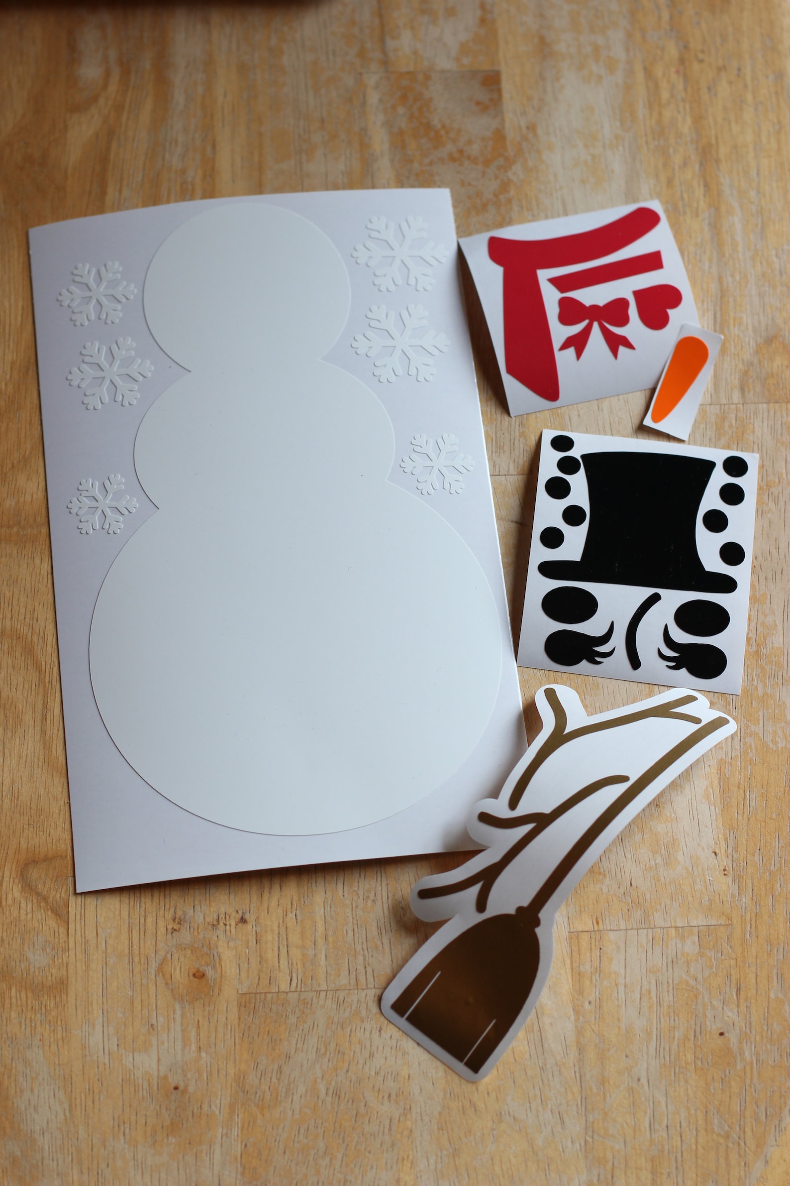 Winter Snowman Window Cling Kit Kids Christmas Window Decals - Etsy