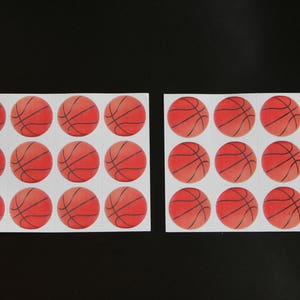 Basketball Stickers // Basketball Party Favors // Basketball Party ...