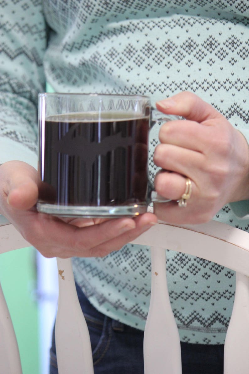 Yooper Cup Etched Glass Yooper Coffee Mug Upper Peninsula | Etsy